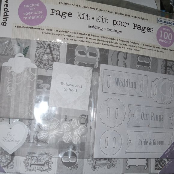 Colorbok | Other | New Colorbok Wedding Scrapbook Page Kit Over 0 ...